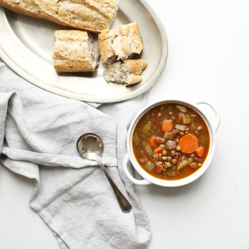 Hearty Lentil Soup - Fraiche Living