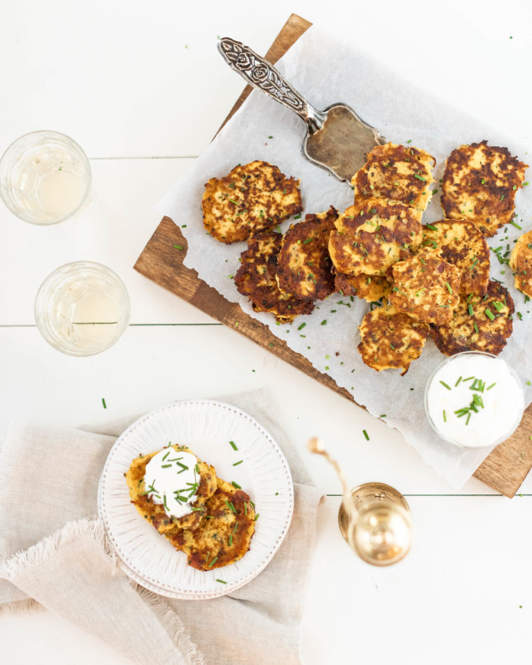 Spaghetti Squash Fritters - Fraiche Living