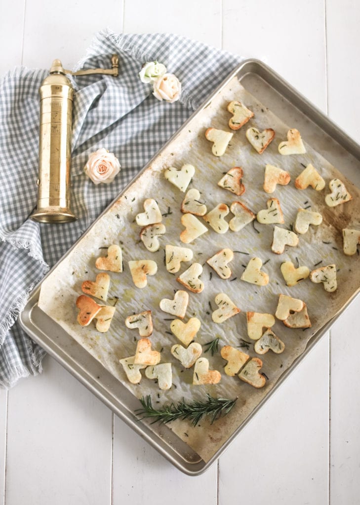 Heart-Shaped Rosemary Oven Fries - Fraiche Living