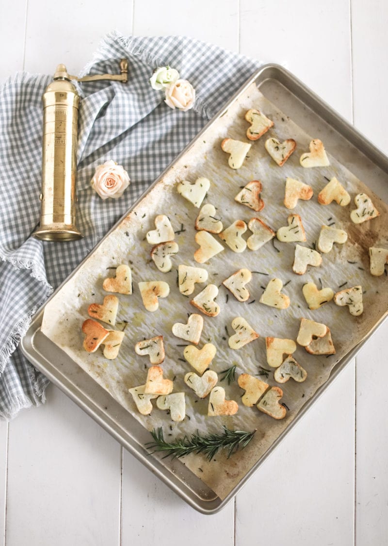 Heart-Shaped Rosemary Oven Fries - Fraiche Living