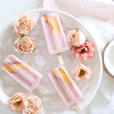 Spiked Peach Hibiscus Popsicles - Fraiche Living