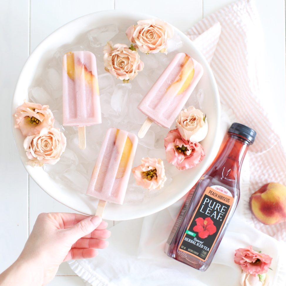 Spiked Peach Hibiscus Popsicles - Fraiche Living