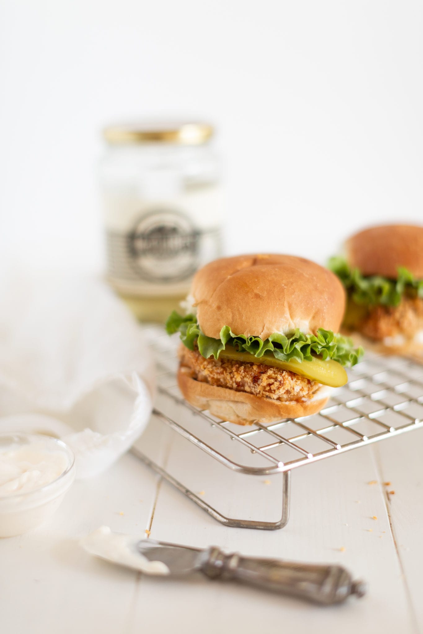 Baked Crispy Chicken Sandwiches - Fraiche Living