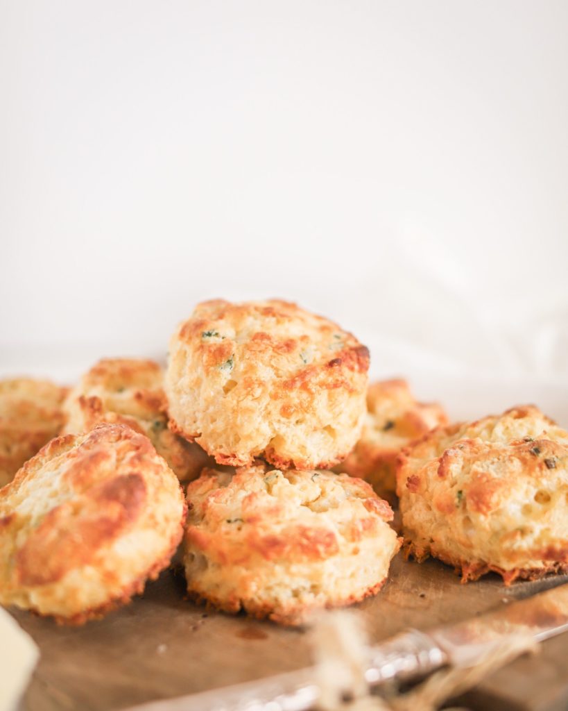 Cheddar Garlic Biscuits - Fraiche Living