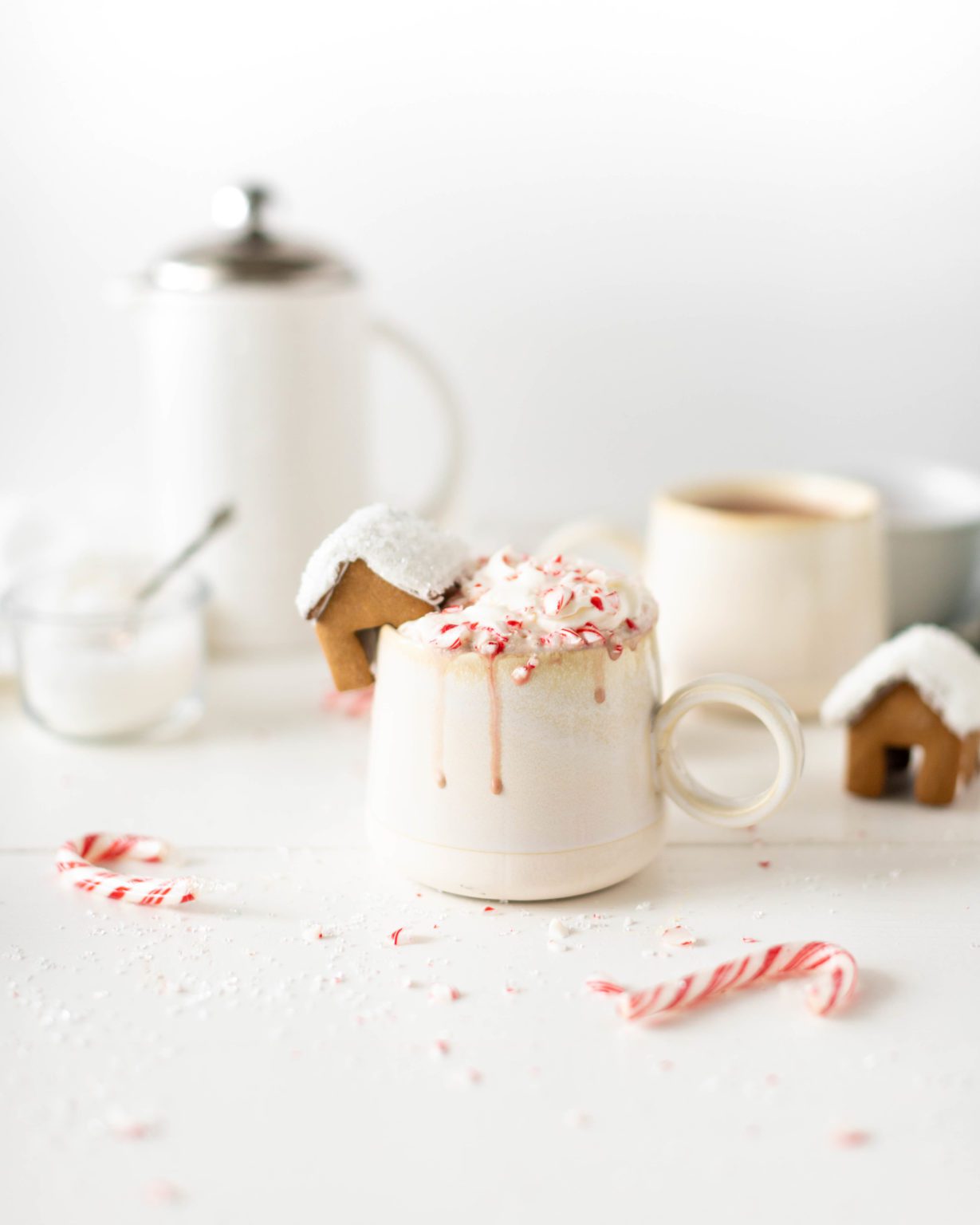 Mini Gingerbread House Mug Toppers - Fraiche Living