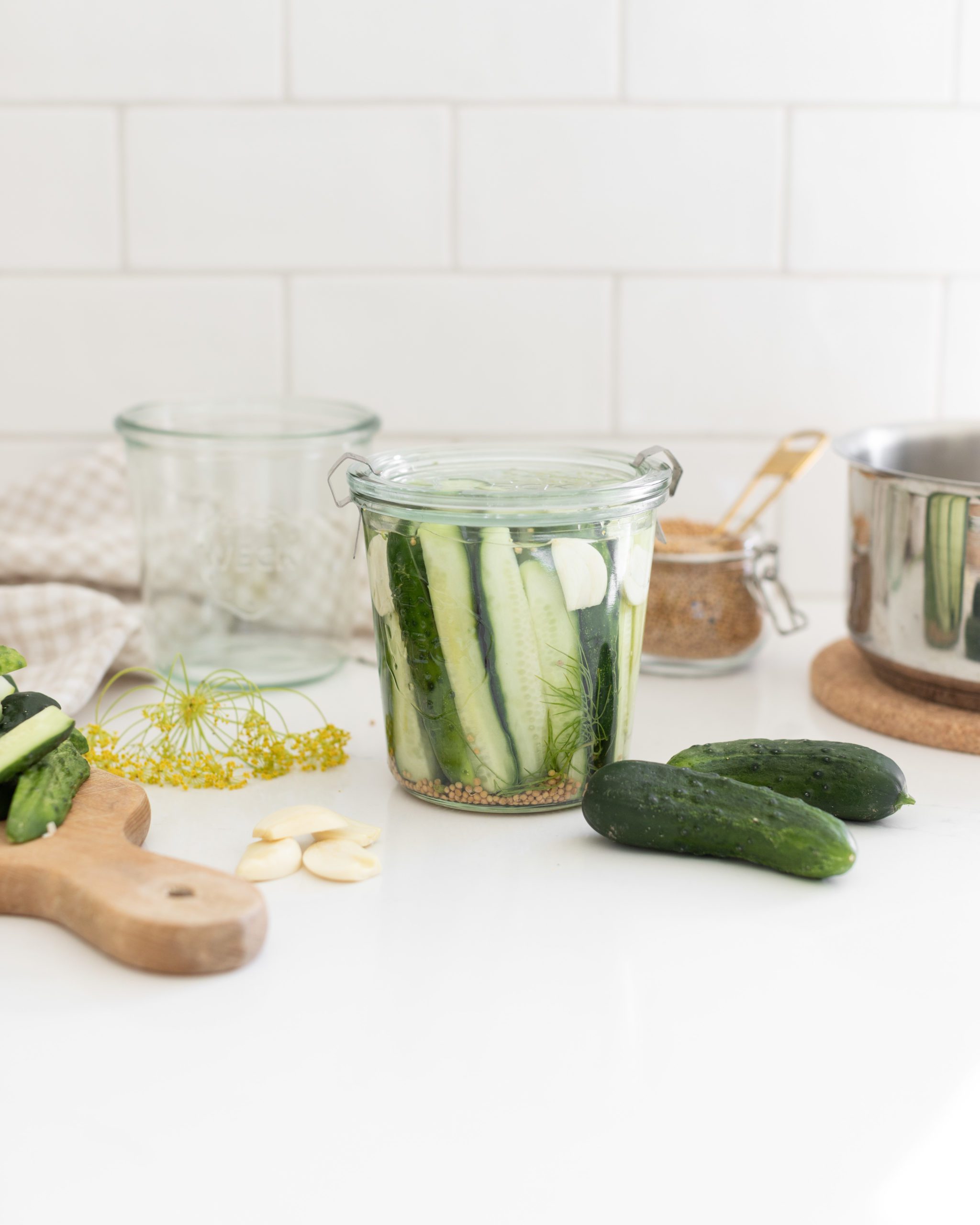 Quick Dill Pickles - Fraiche Living