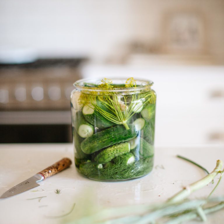 Hungarian Summer Pickles (Kovászos uborka) - Fraiche Living