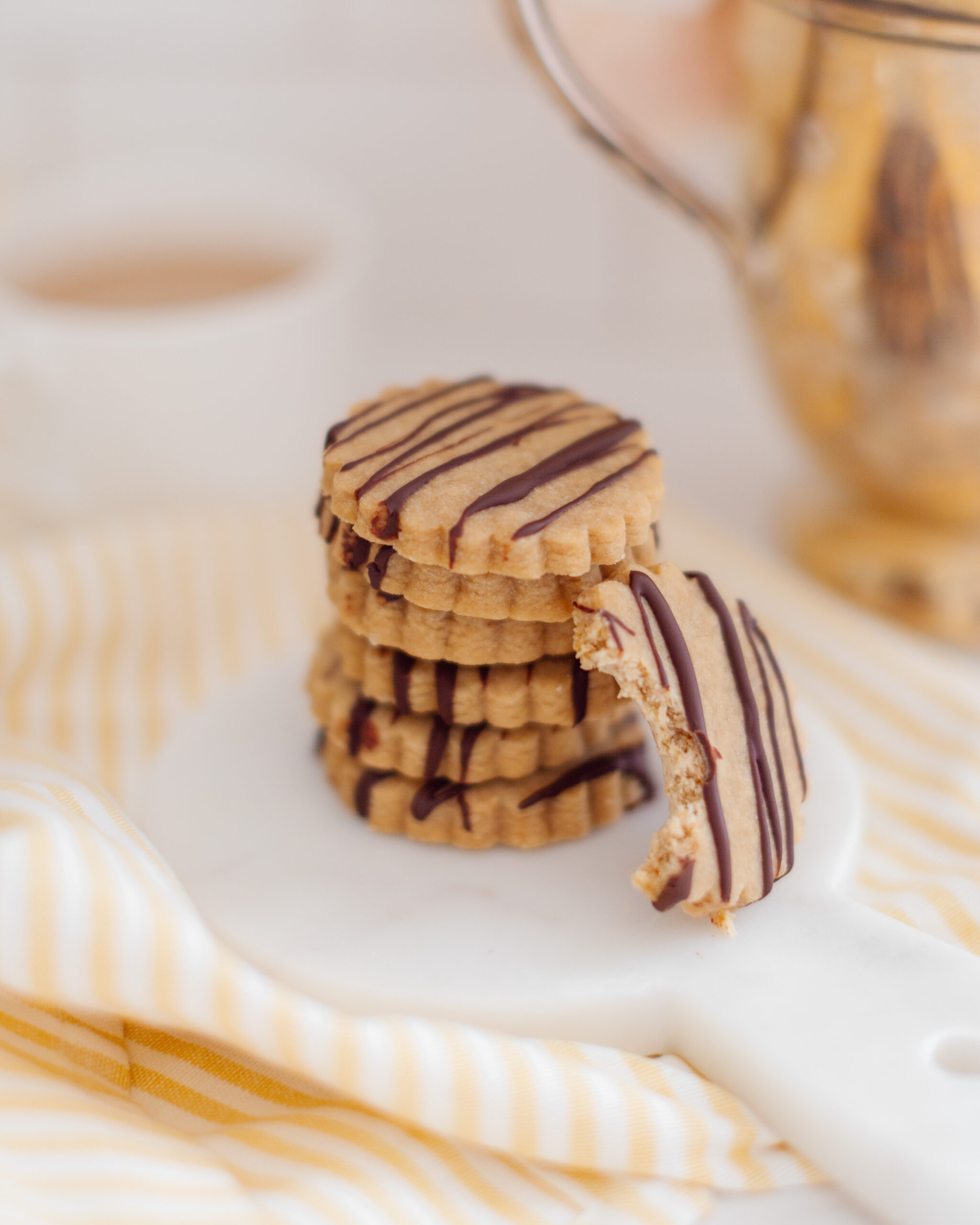 Espresso Chocolate Shortbread Cookies - Fraiche Living