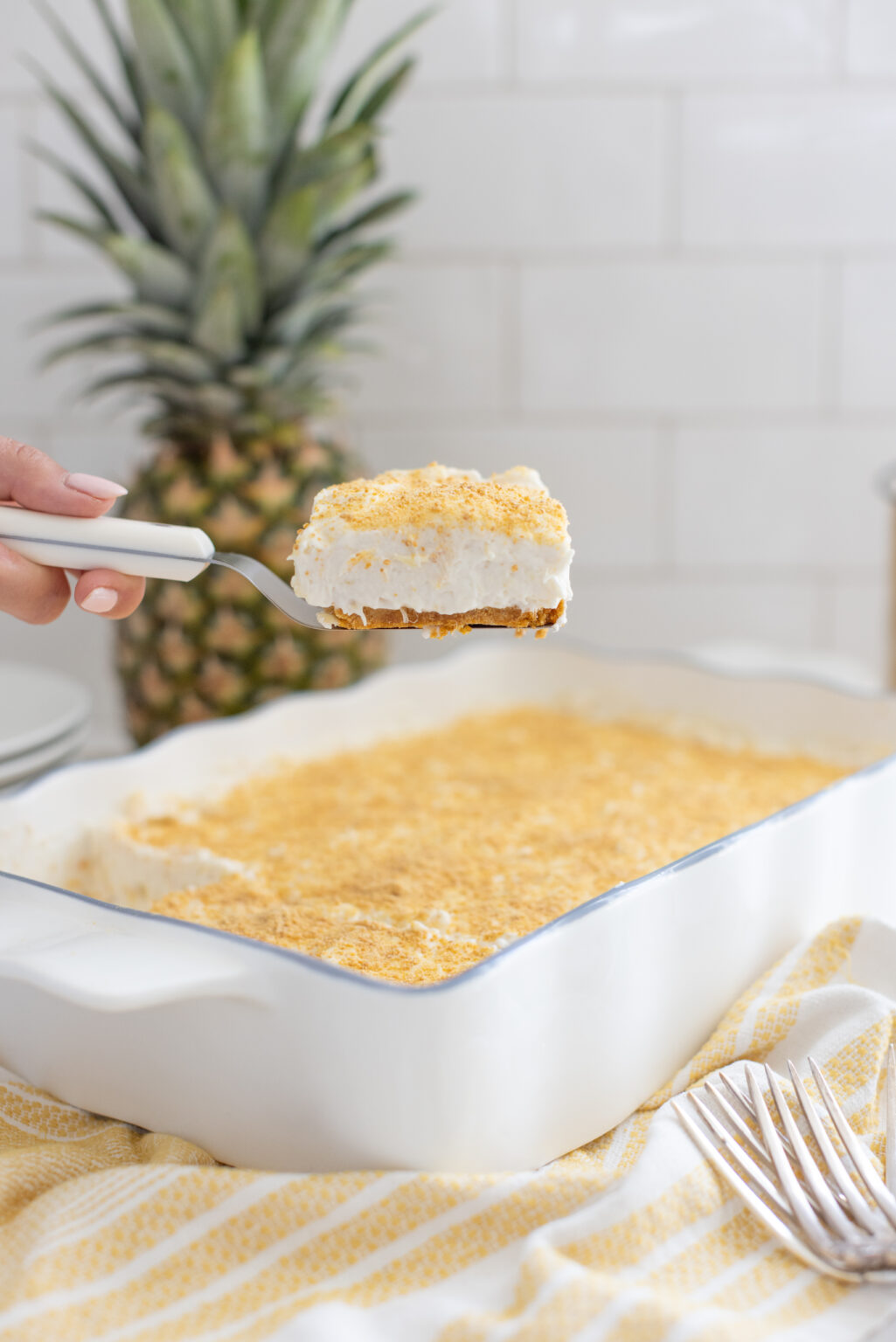 The Best Pineapple Delight (egg free) - Fraiche Living