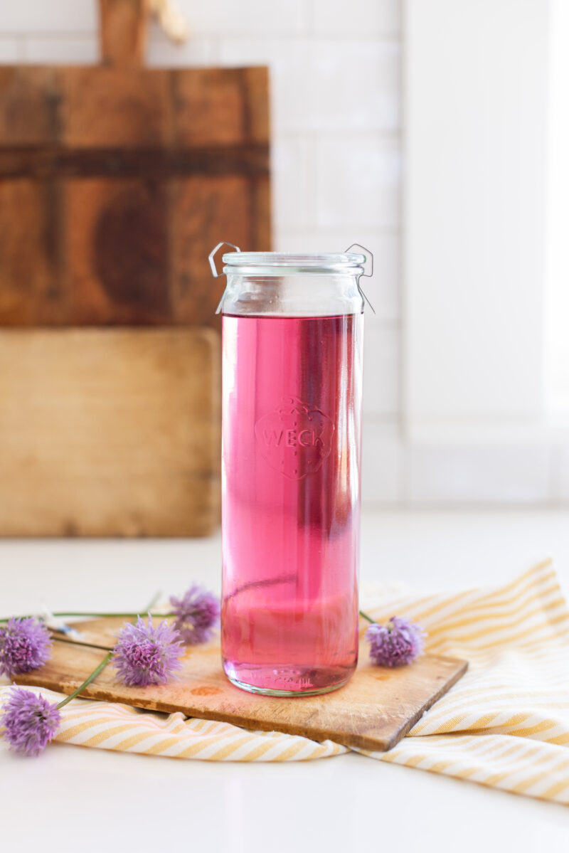 How to Make Chive Blossom Vinegar - Fraiche Living